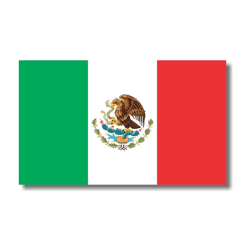 Mexico Flag Decal - Etsy