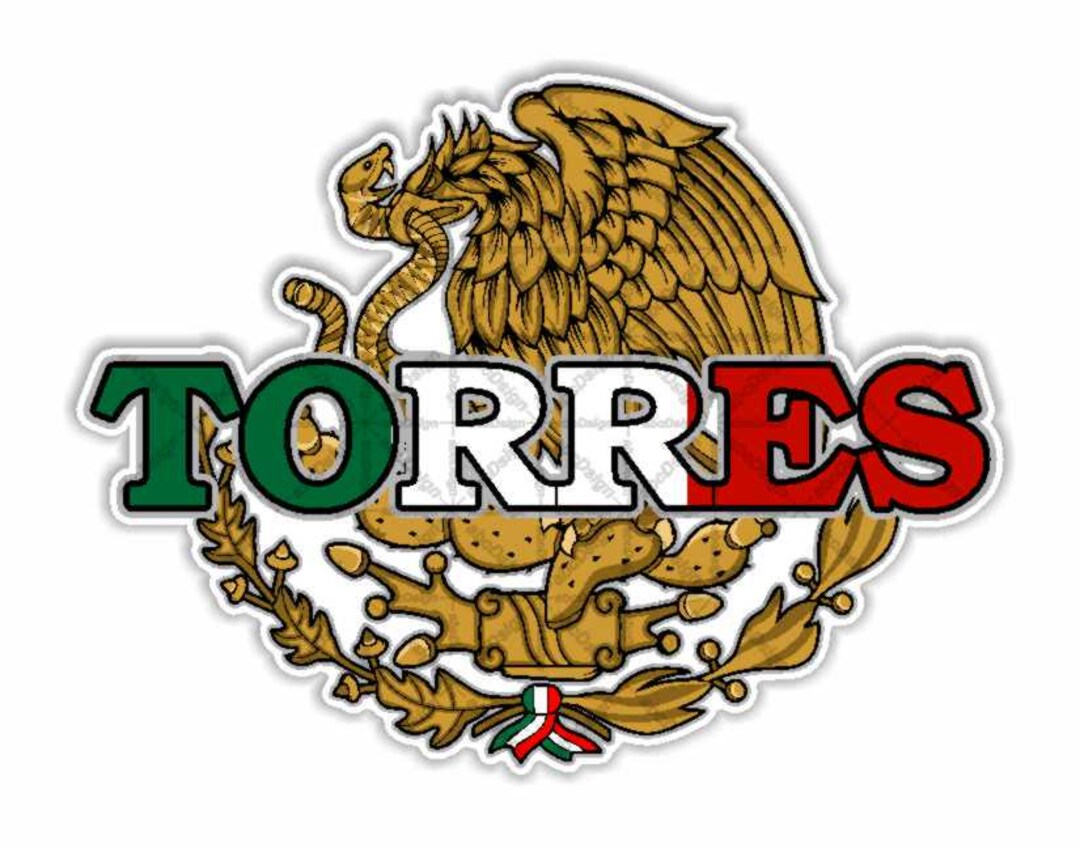 Torres Mexico Last Name Decal - Etsy