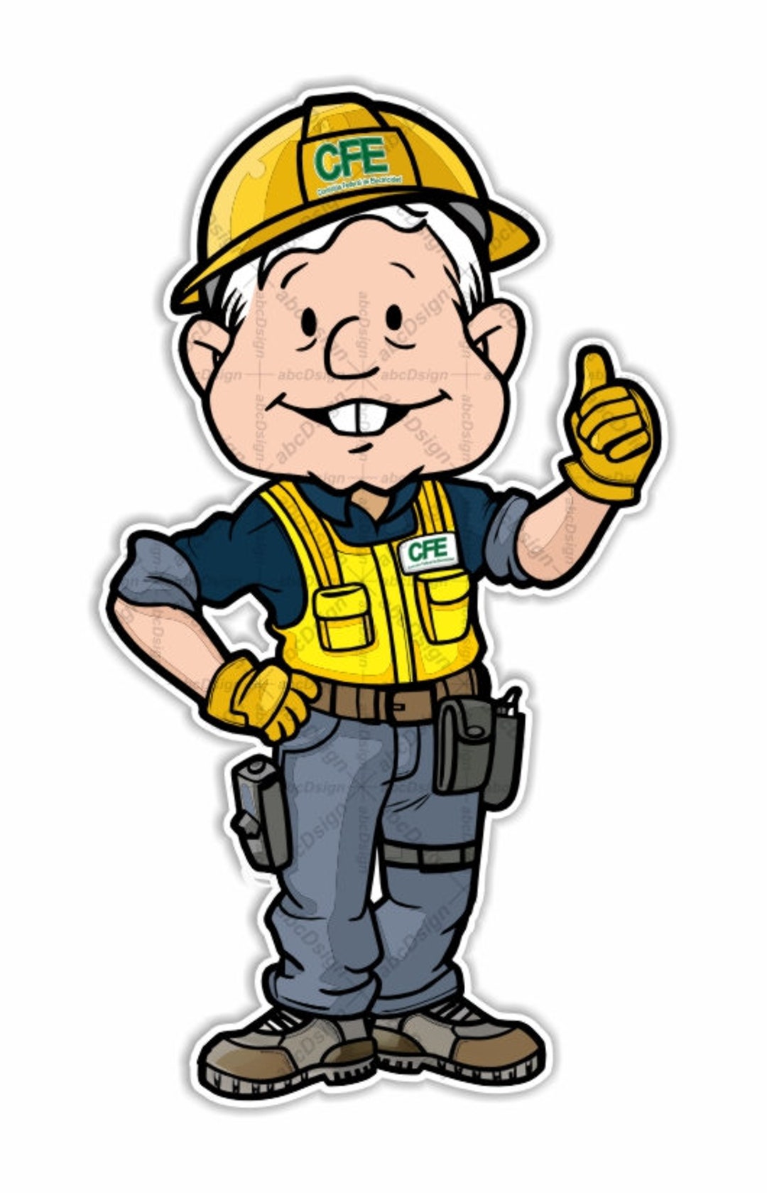 AMLITO CFE Uniform Lopez Obrador AMLO Mexico Comision Federal Decal - Etsy