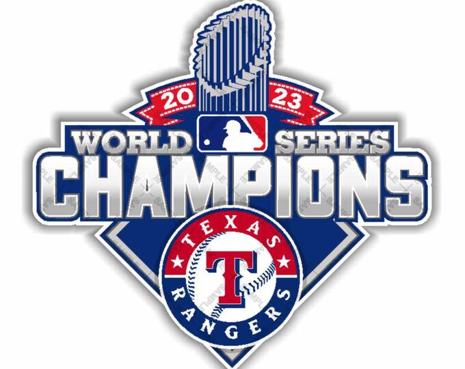 Texas Rangers World Series 2023 Champions Round Sticker or Magnet - Etsy