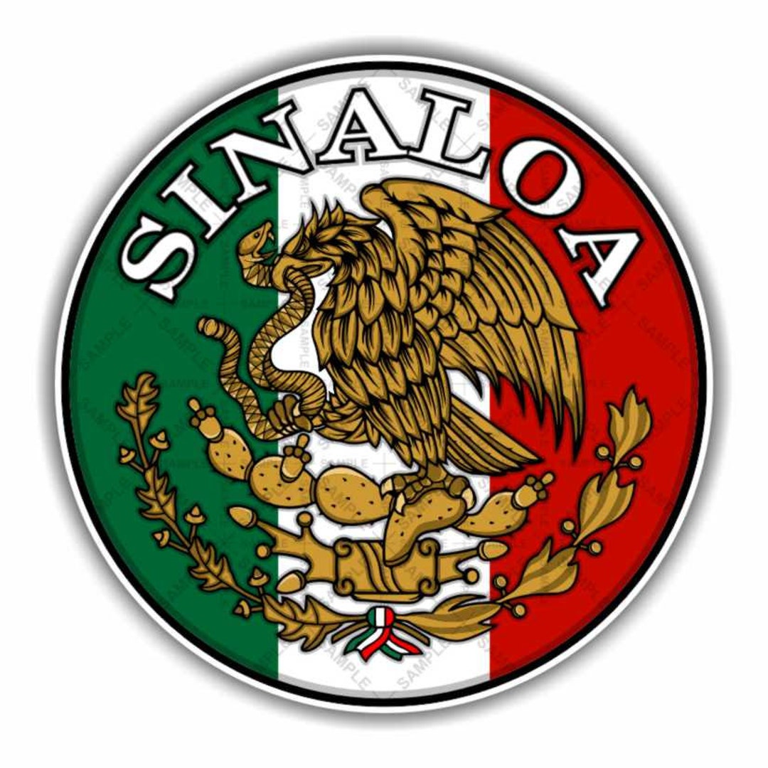 Sinaloa Mexico Round Decal - Etsy