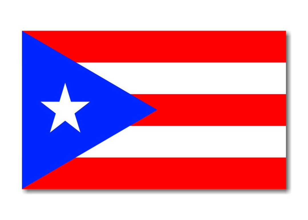 Puerto Rico Flag Decal - Etsy