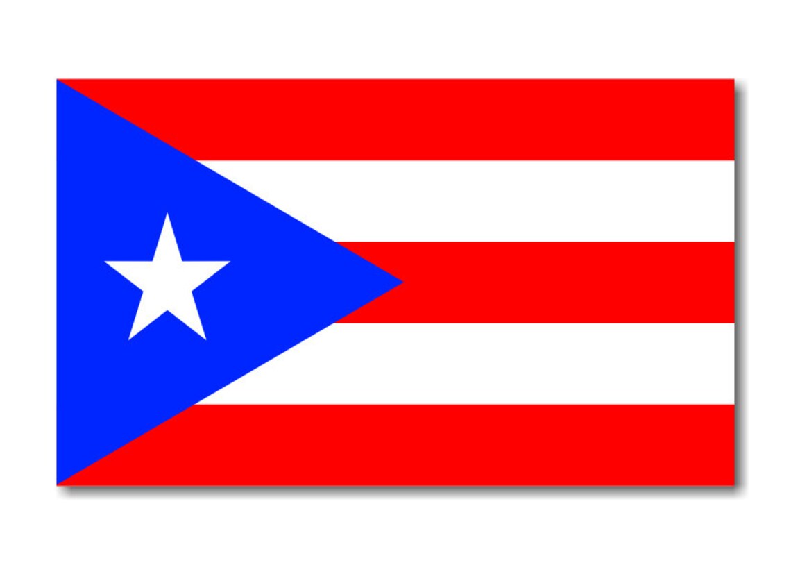Puerto Rico Flag Decal - Etsy