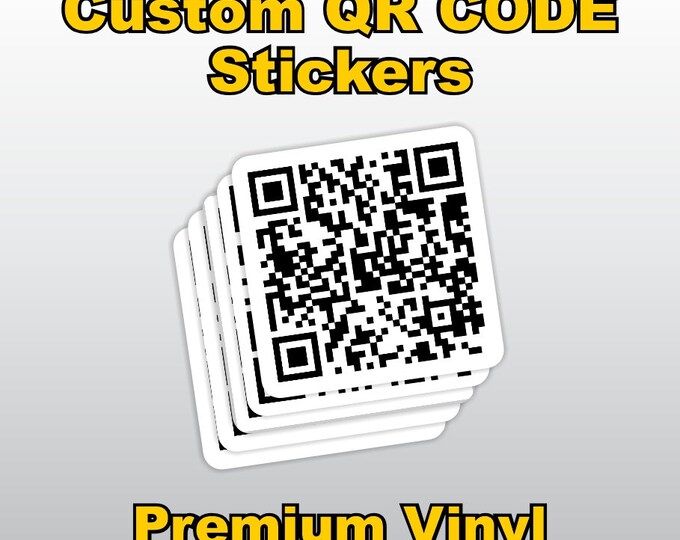 Custom Snapchat Bitmoji Snapcode QR Scan Stickers Premium Vinyl Kiss ...
