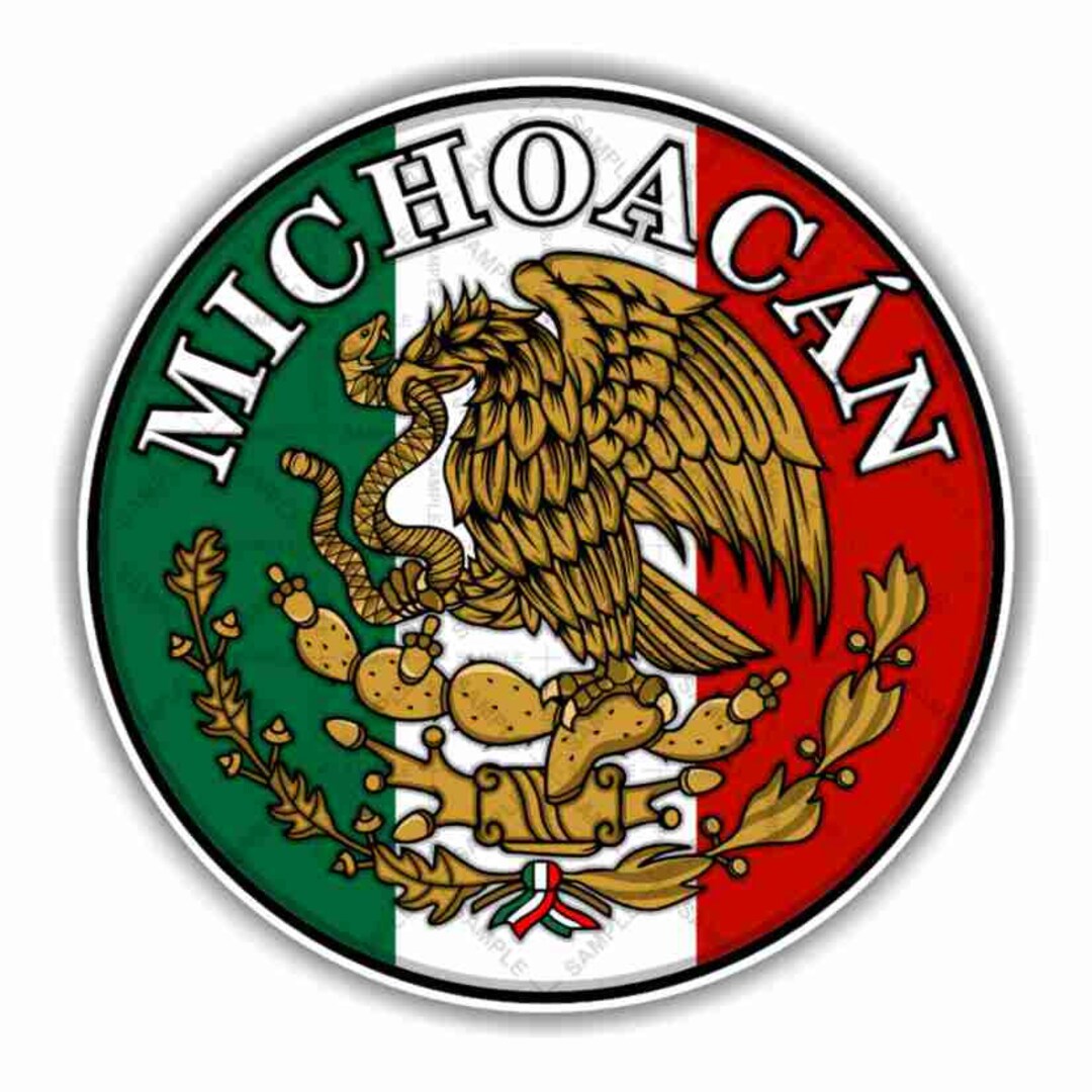 Michoacan Mexico Round Decal - Etsy