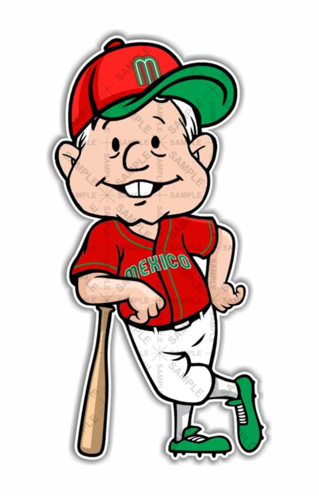 AMLITO Baseball Lopez Obrador AMLO Mexico Decal - Etsy