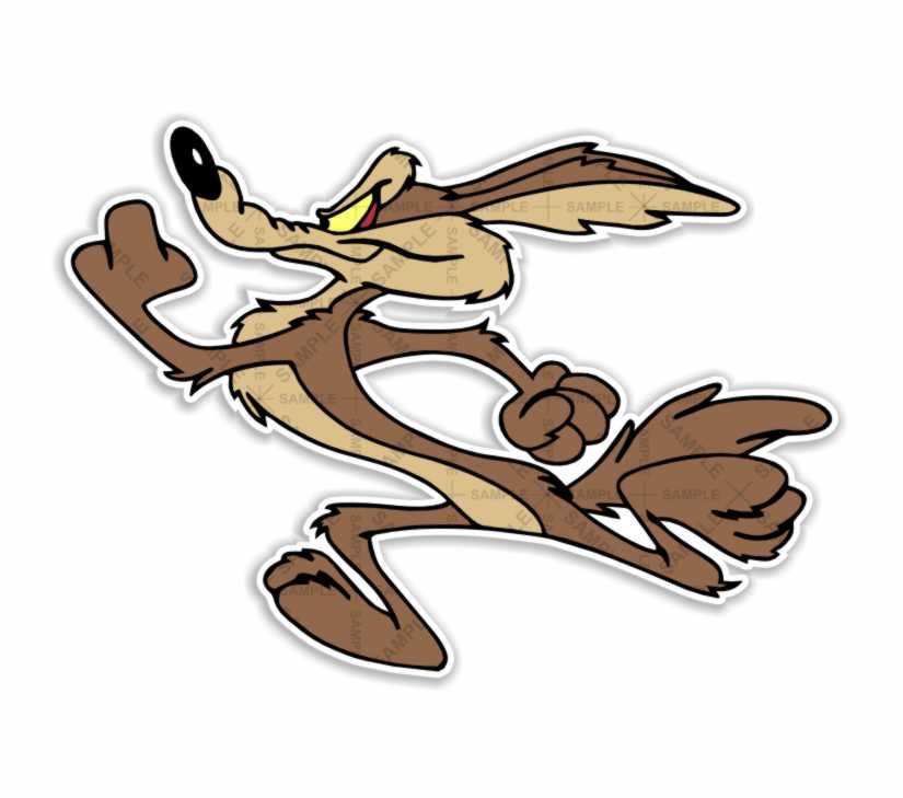 Running Wile E Coyote Decal - Etsy