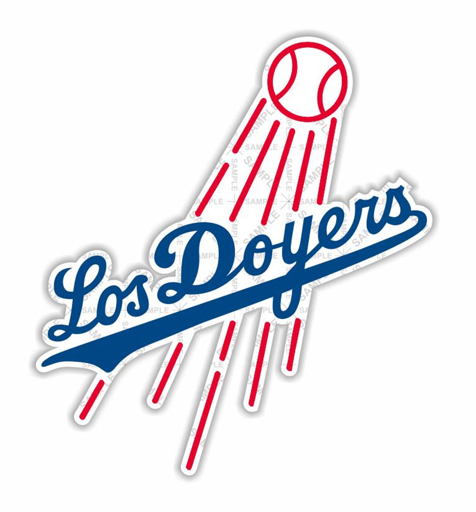 Los Doyers De Los Angeles, LA, Funny Baseball Decal - Etsy