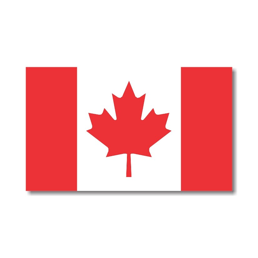 Canada Flag Decal - Etsy