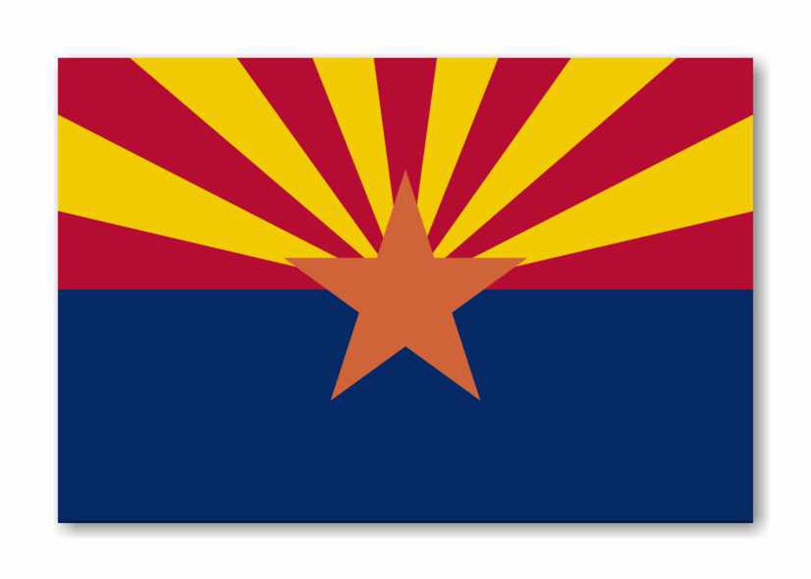 Arizona State Flag Decal - Etsy
