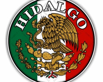 Hidalgo Escudo Mexicano Sticker Decal / Aguila Mexicana / Mexicano ...