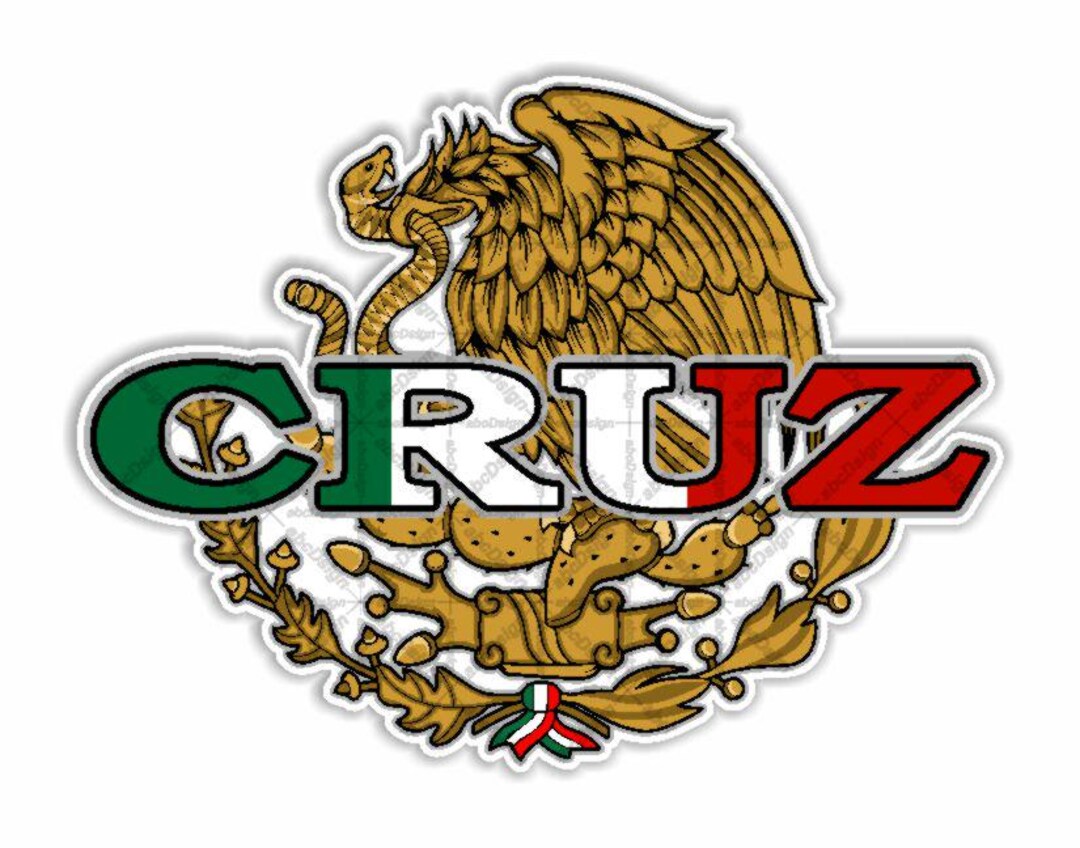Cruz Mexico Last Name Decal - Etsy