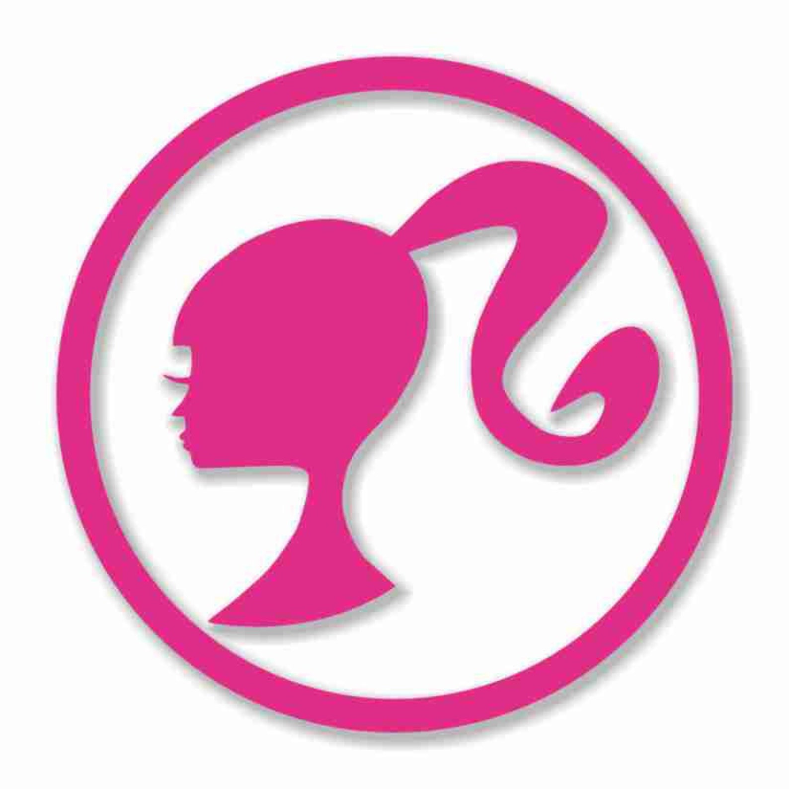 Barbie Round Decal - Etsy