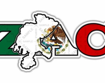 Zac Zacatecas Mexico State Soccer Home Decor Car Truck Window Decal ...
