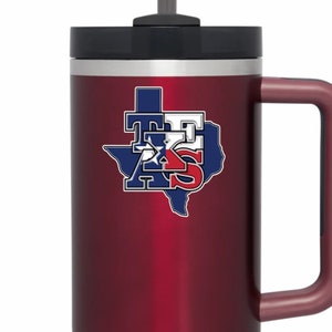 Texas State Round Decal - Etsy