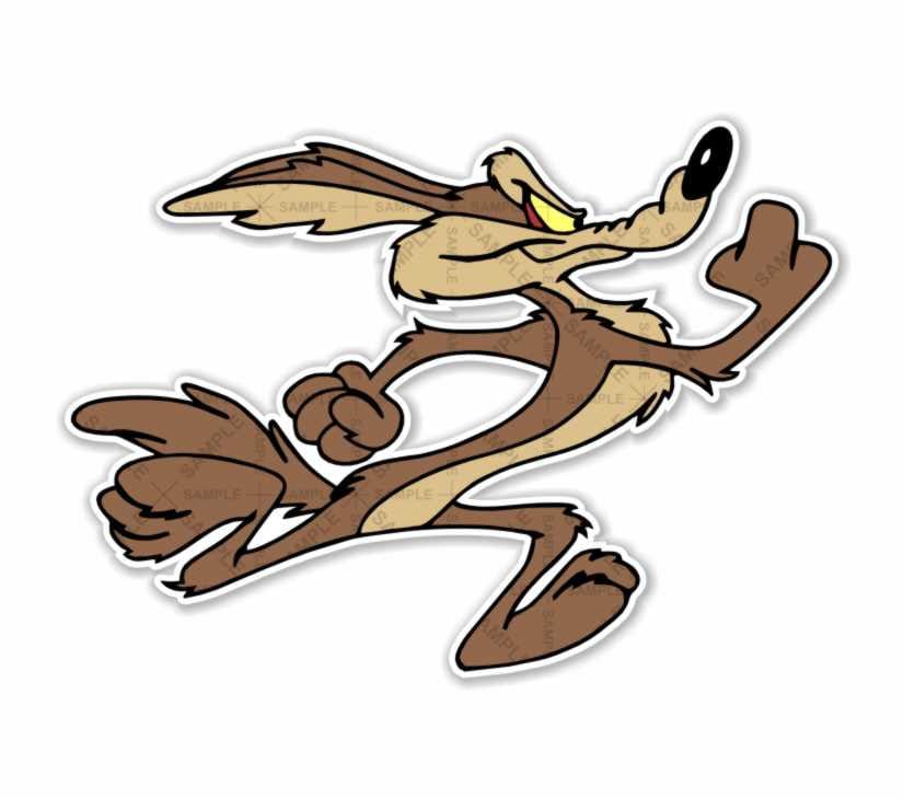 Running Wile E Coyote Decal - Etsy