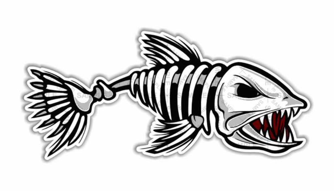 Bone Fish Decal - Etsy