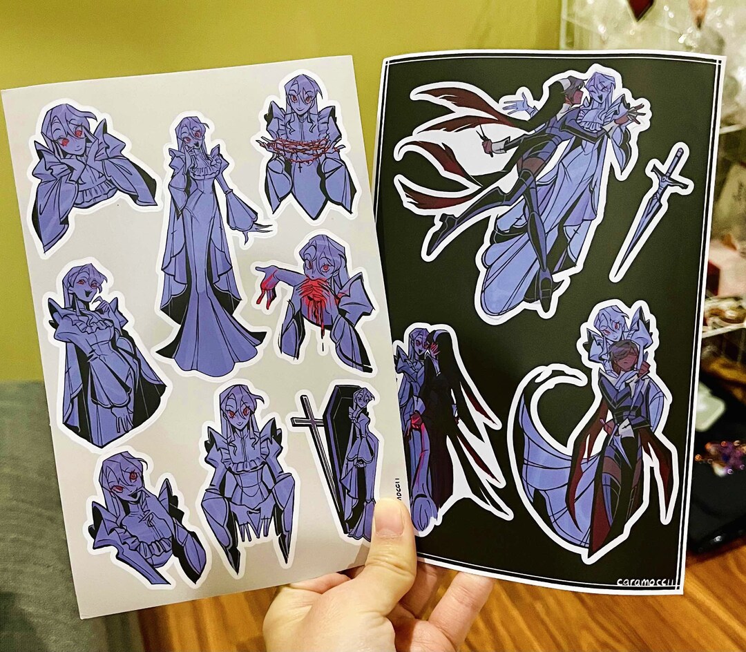 WLW Sapphic Nun Vampire X Hunter Stickers - Etsy