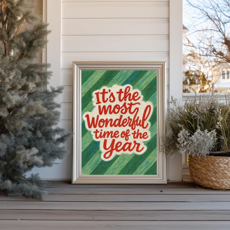 Christmas Quote Poster: Festive Holiday Home Decor (digital Download ...