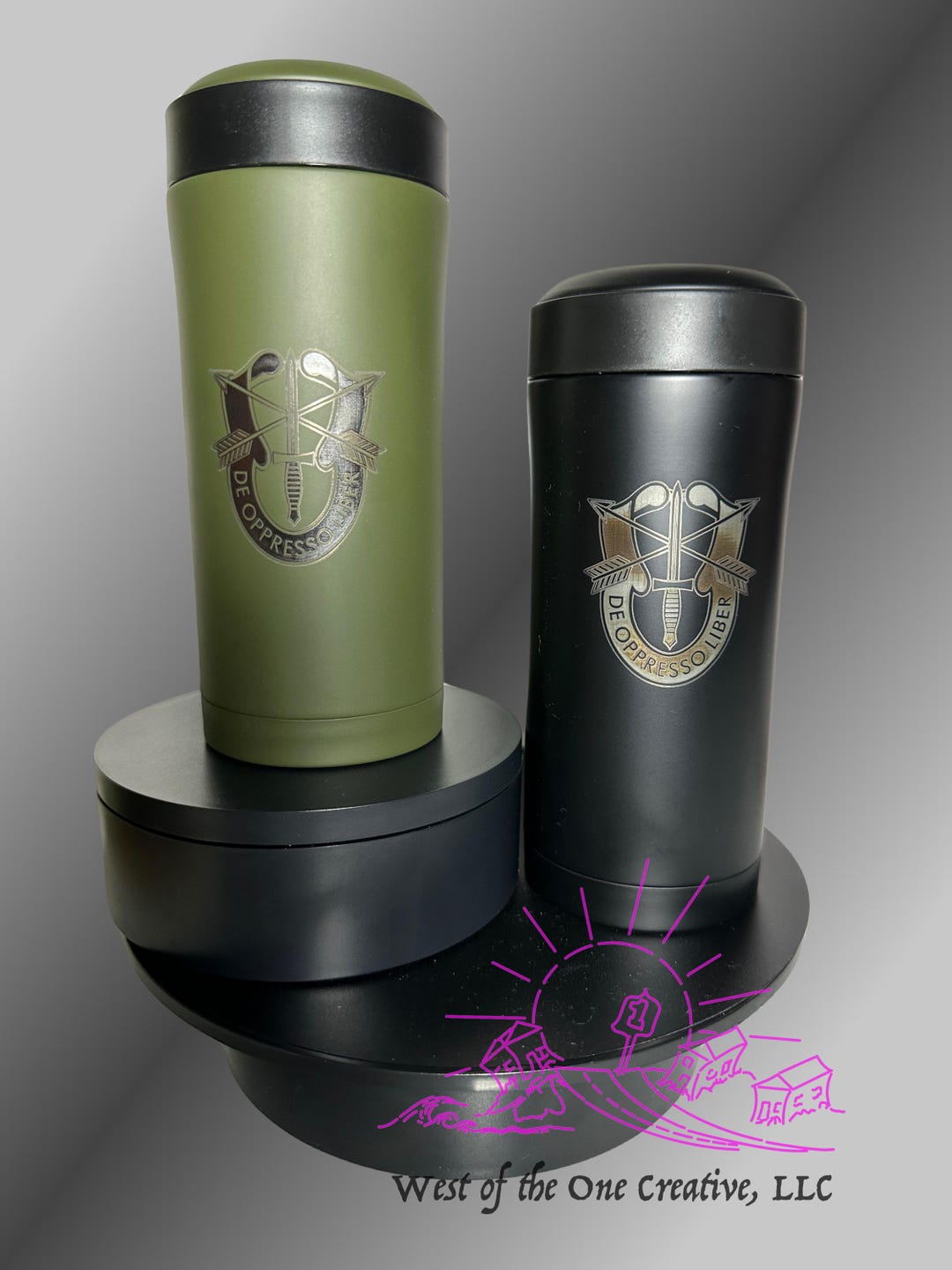 11.2oz Kombat Ammo Pouch Flask Special Forces 82nd Airborne Imported ...