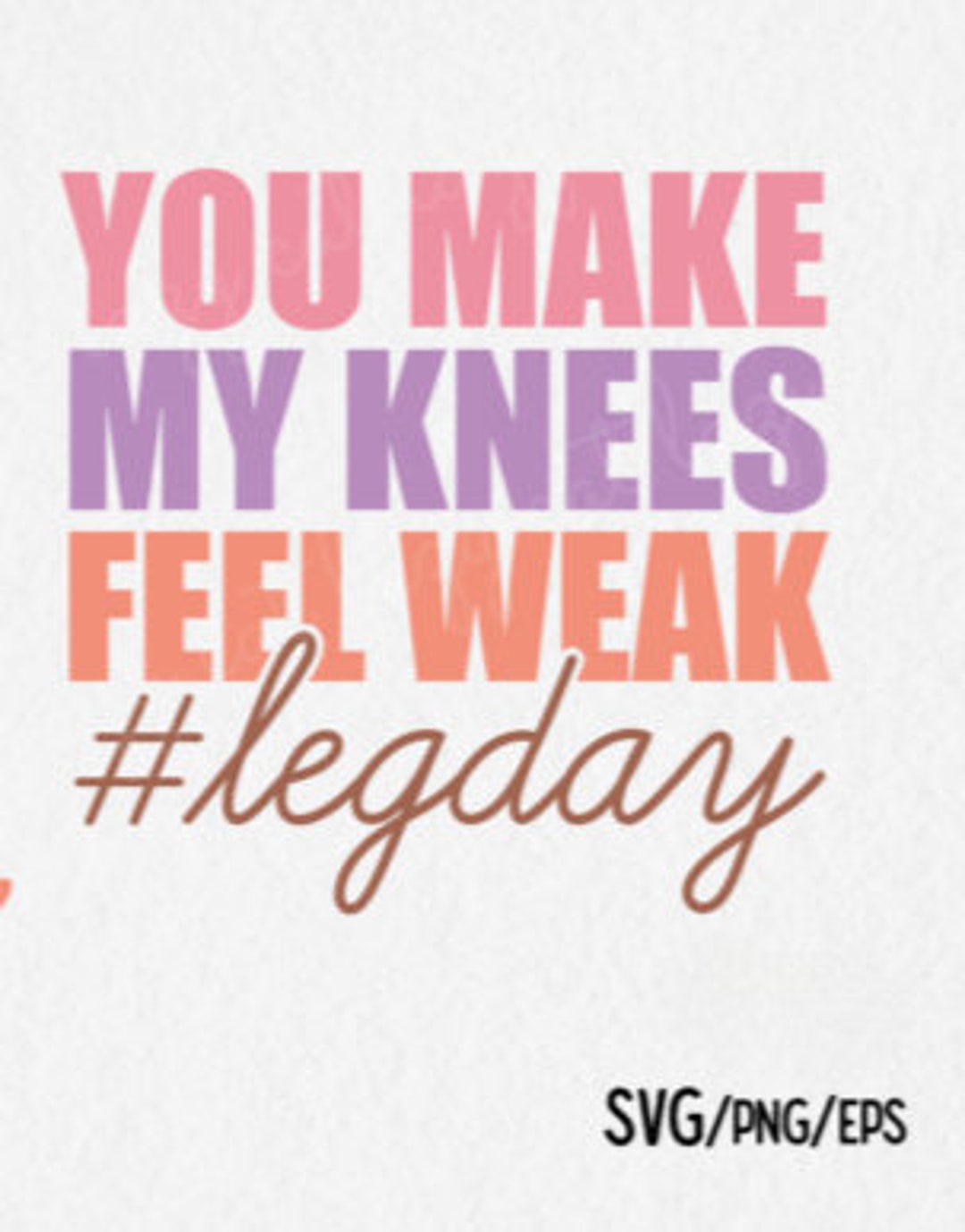 Leg Day SVG PNG Sublimation PNG Cricut Silhouette Cut - Etsy