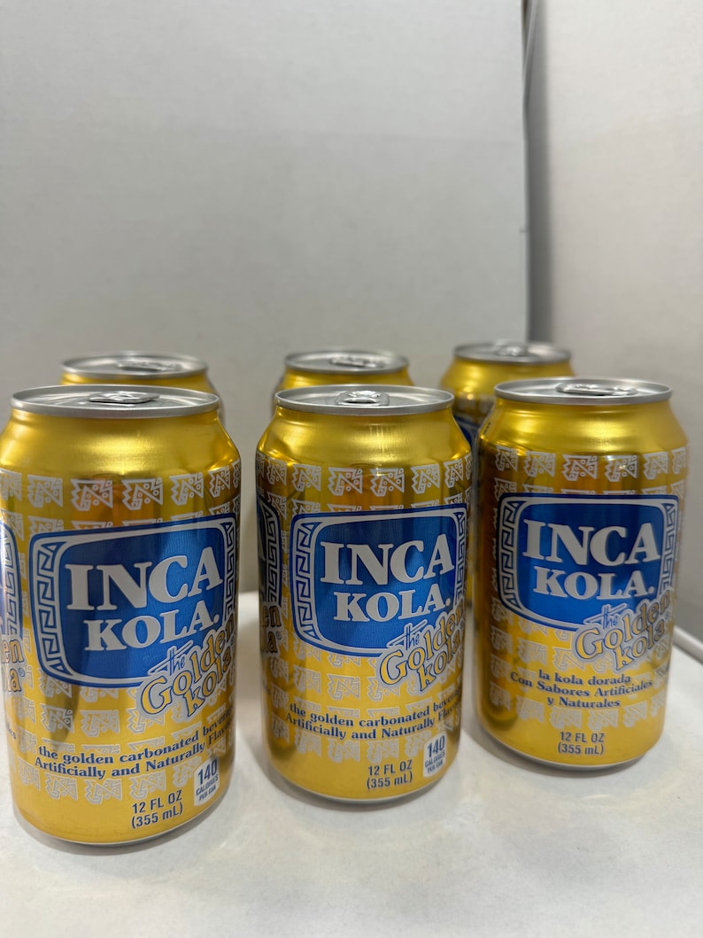 Inca Kola 6 Cans Peruvian Soda Gaseosa Peruana the Golden Kola From ...