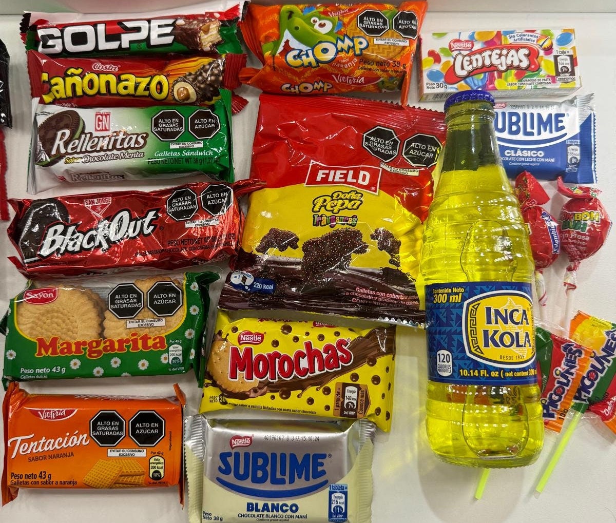 Peruvian Candy Box With Assortments of Cookies Candy Chocolate & Inca ...