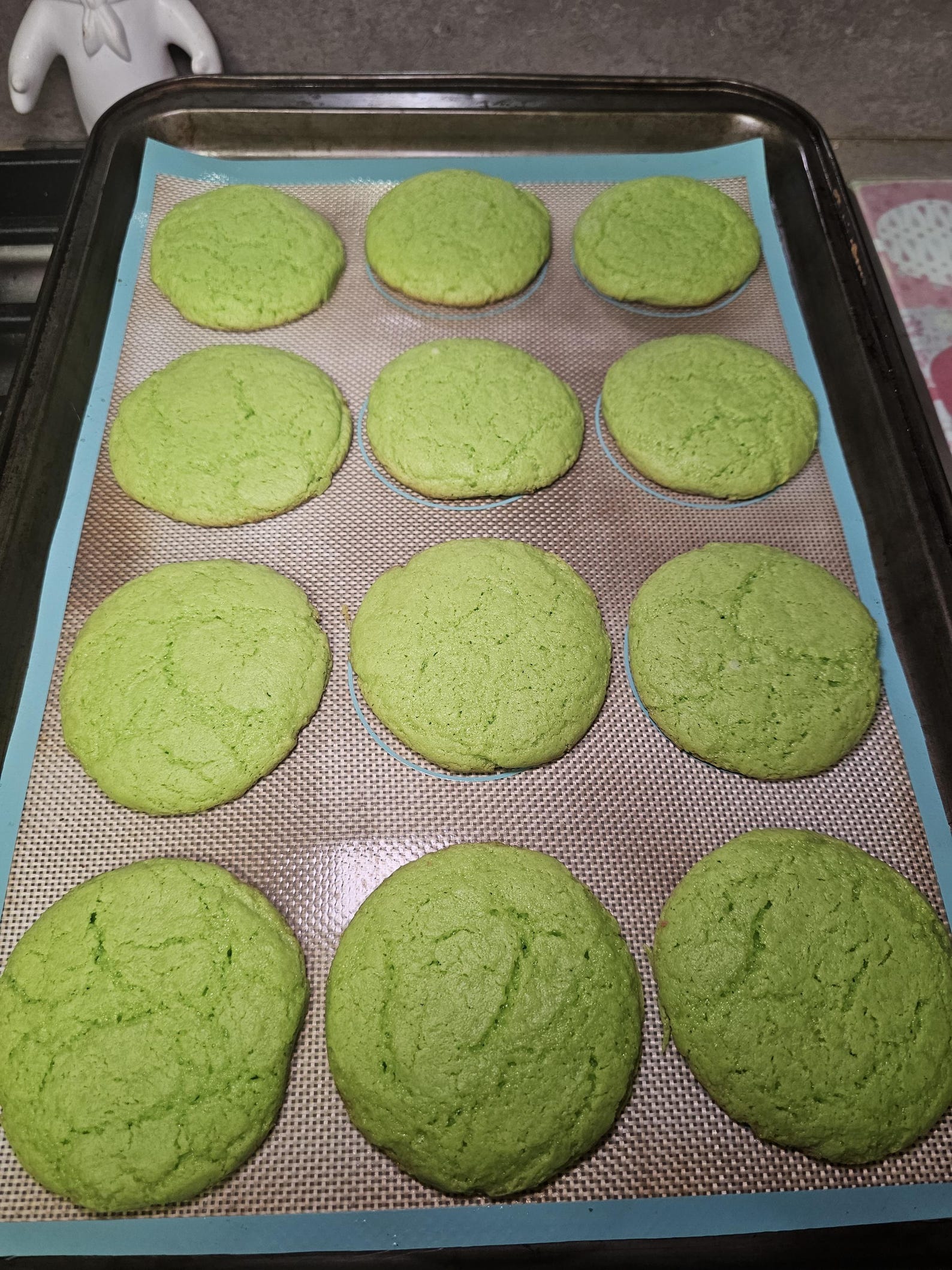 1 Doz Green Apple Cookies - Etsy