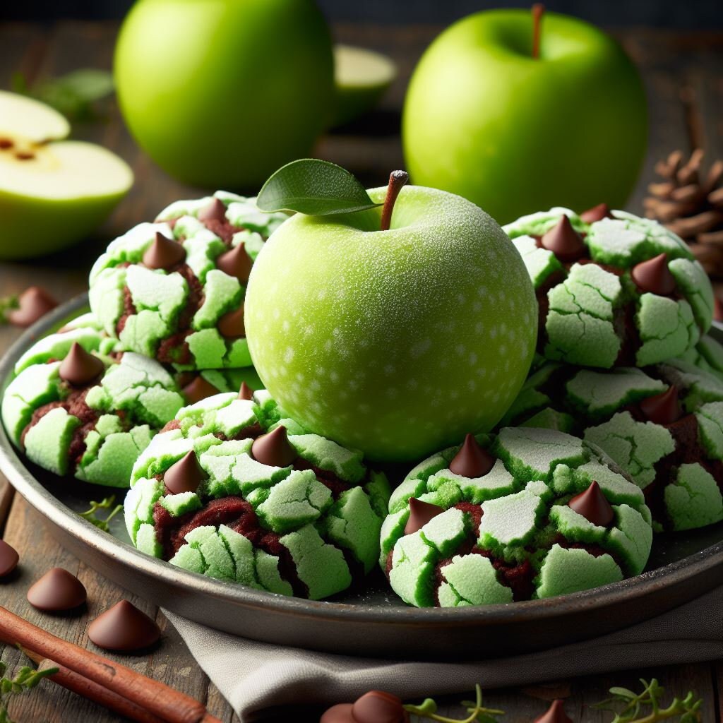 1 Doz Green Apple Cookies - Etsy