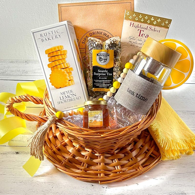 Tea Basket - Etsy