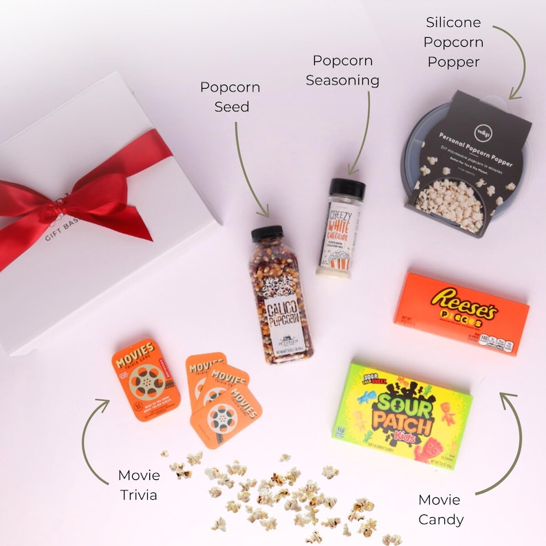 Movie Night Gift Basket - Etsy