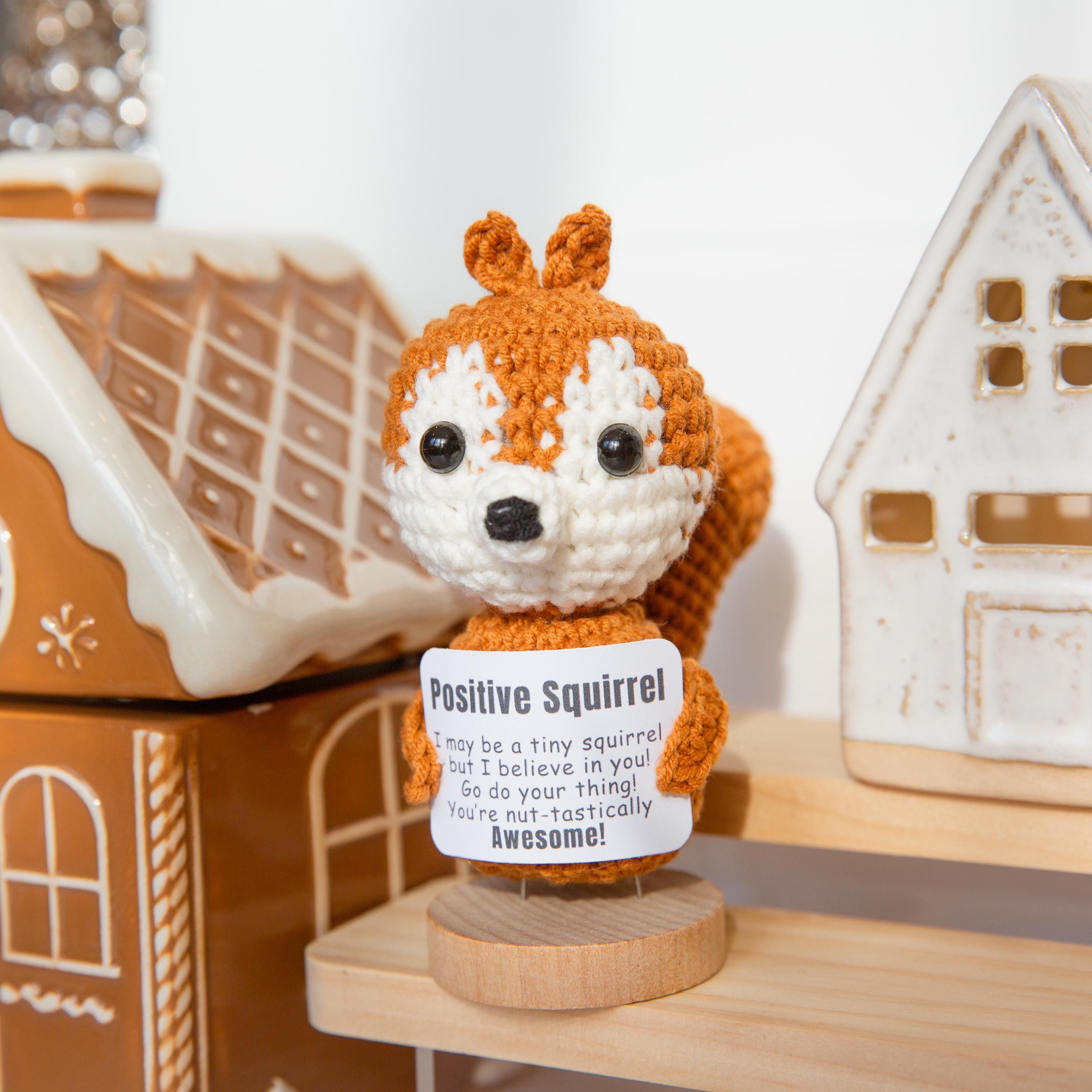 Crochet Emotional Support Desktop Buddy: Handmade Positive Gift - Etsy