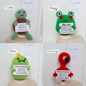 Crochet Emotional Support Buddy: Handmade Positive Gift - Etsy