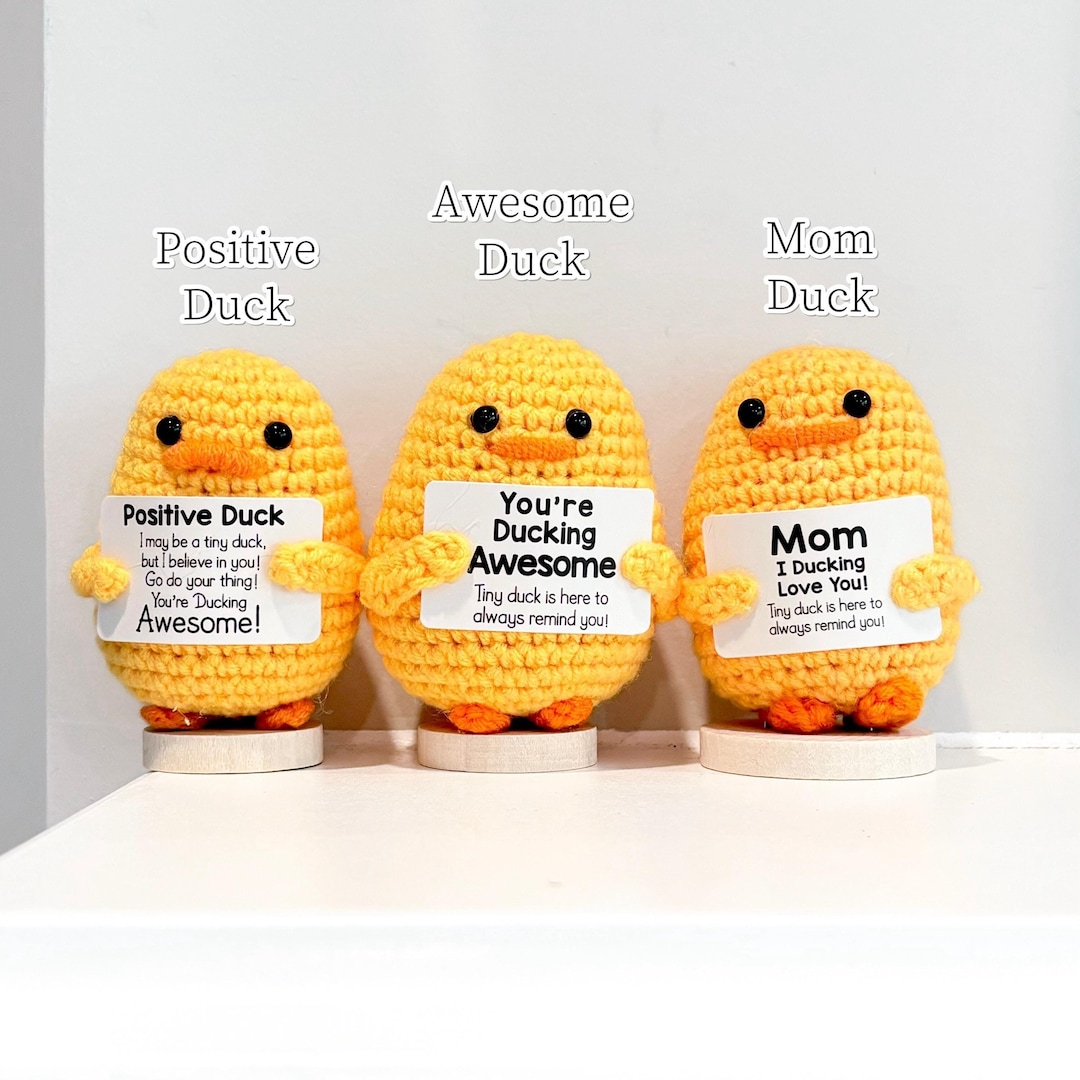 Emotional Support Crochet Fruits, Animals, Vegetables, Positive Crochet ...