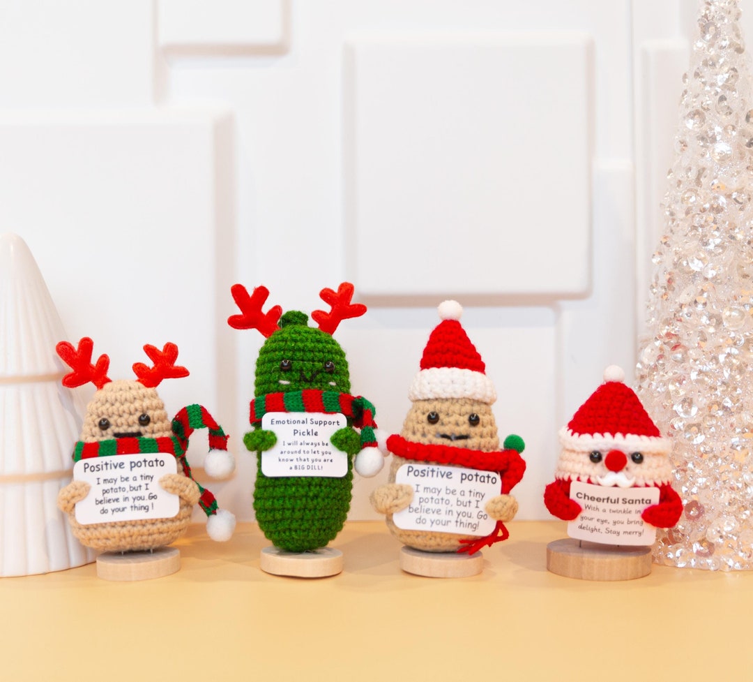 Crochet Emotional Support Buddies: Pickle, Potato, Shark, Penguin - Etsy