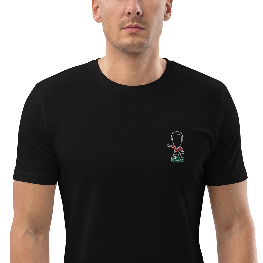 Manchester Red black Outline Football Embroided Unisex - Etsy
