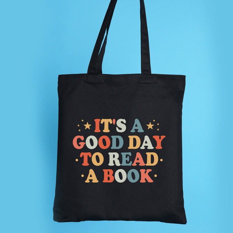 Reading Tote Bag - Etsy