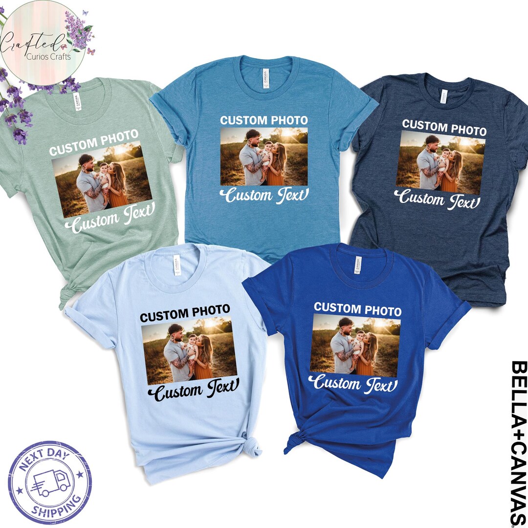 Custom Photo T-shirt – Personalized Picture or Logo Graphic Tee - Etsy