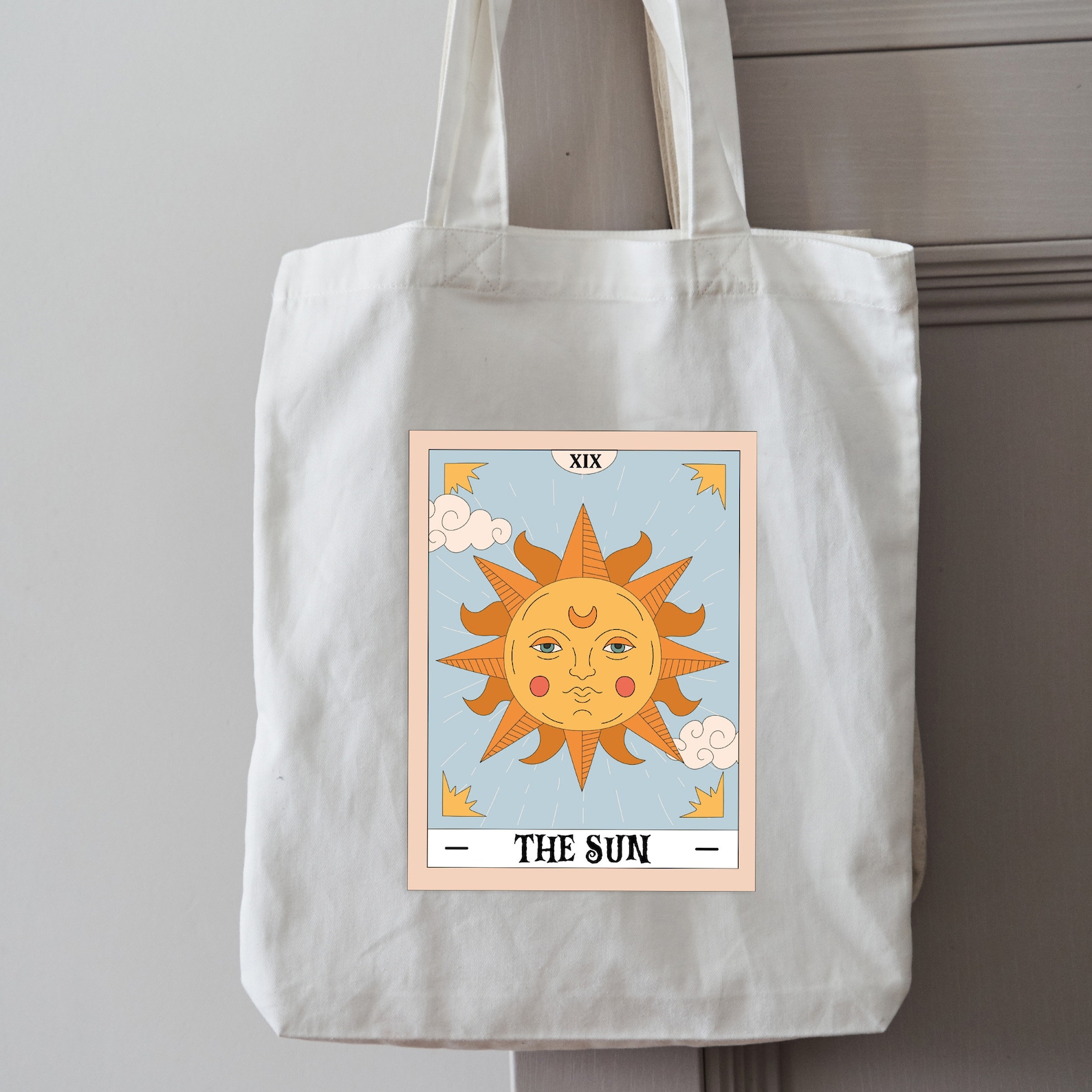 Celestial Sun Tarot Card Tote Bag Sun Tote Bagtarot Card - Etsy