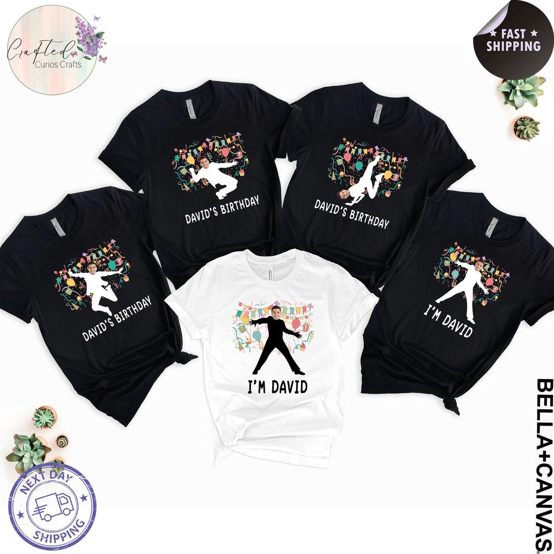 Custom Face Stick Figure Birthday Shirt – Funny Photo Party Tee ...