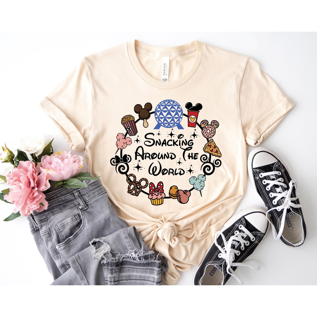 Snacking Around the World Shirt, Disney Snacks Shirt, Magic Kingdom ...