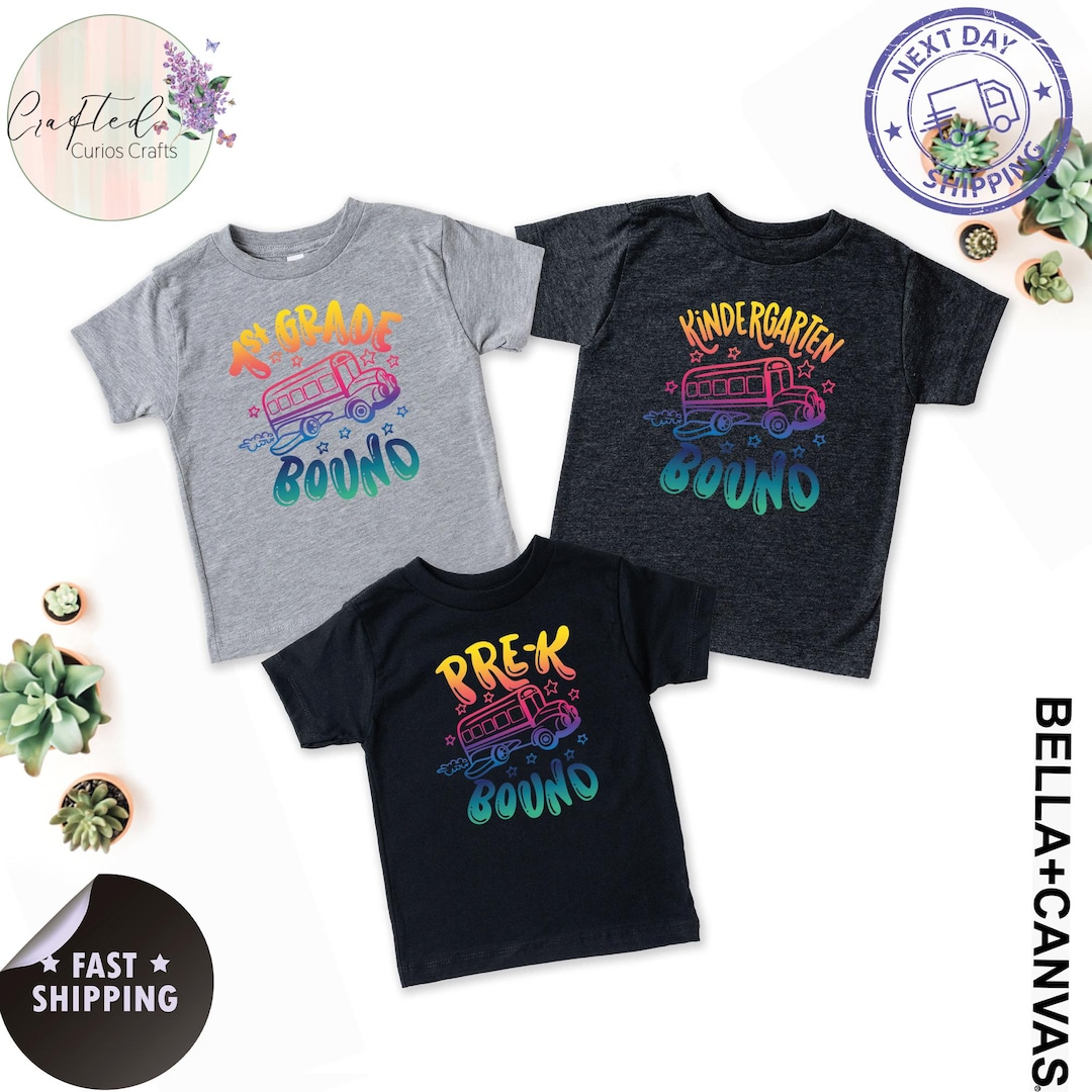 Preppy School Bus Shirt – Back to School Retro Kids Tee - Etsy