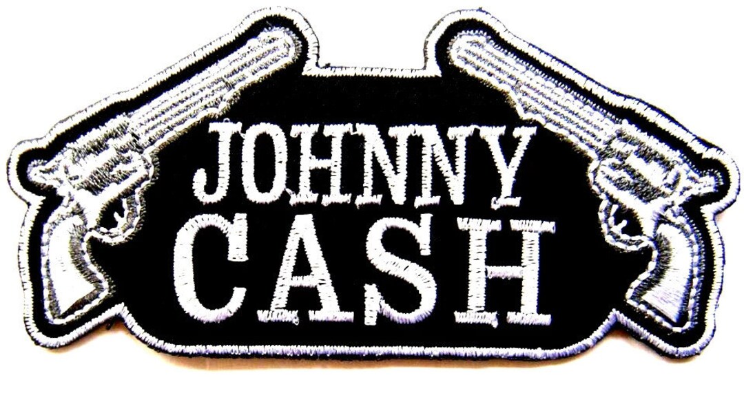 Johnny Cash Embroidered Patch - Etsy