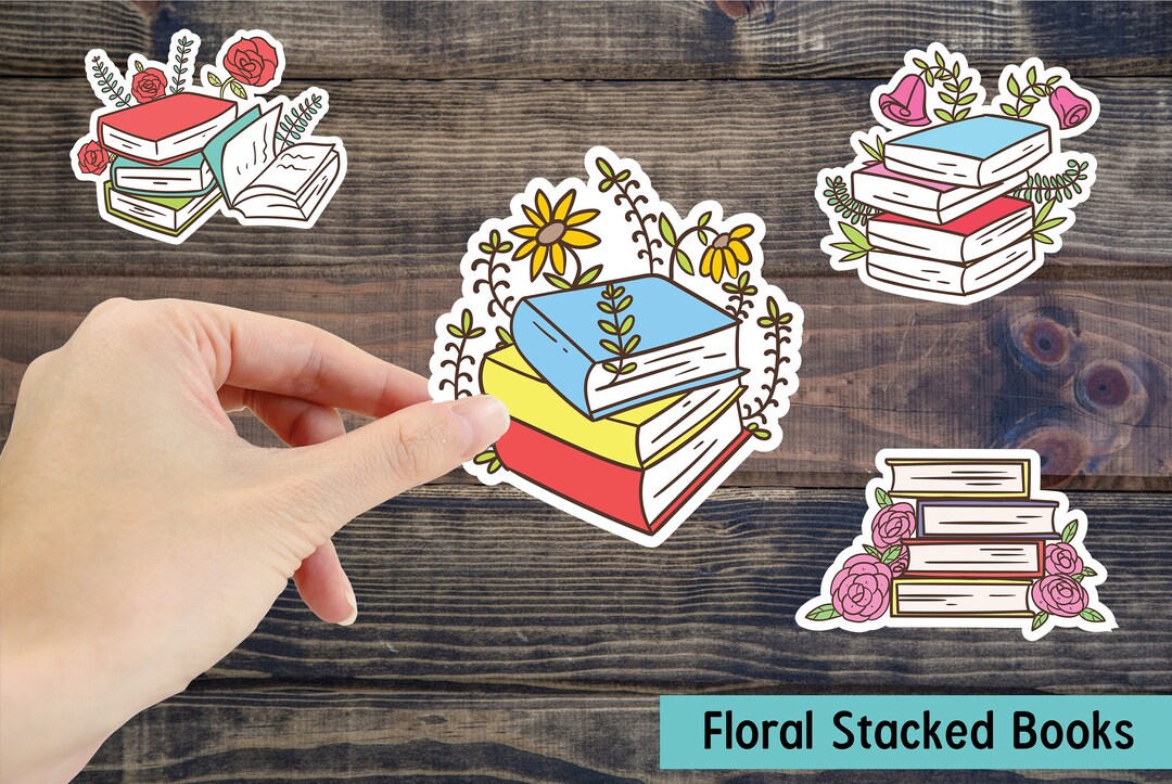 Books Stickers, Reading Stickers, Library Stickers, Book Lover Gift ...