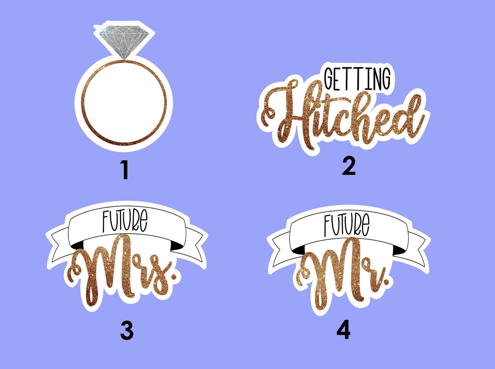 Wedding Stickers, Bride Stickers, Bachelorette Stickers, Laptop ...