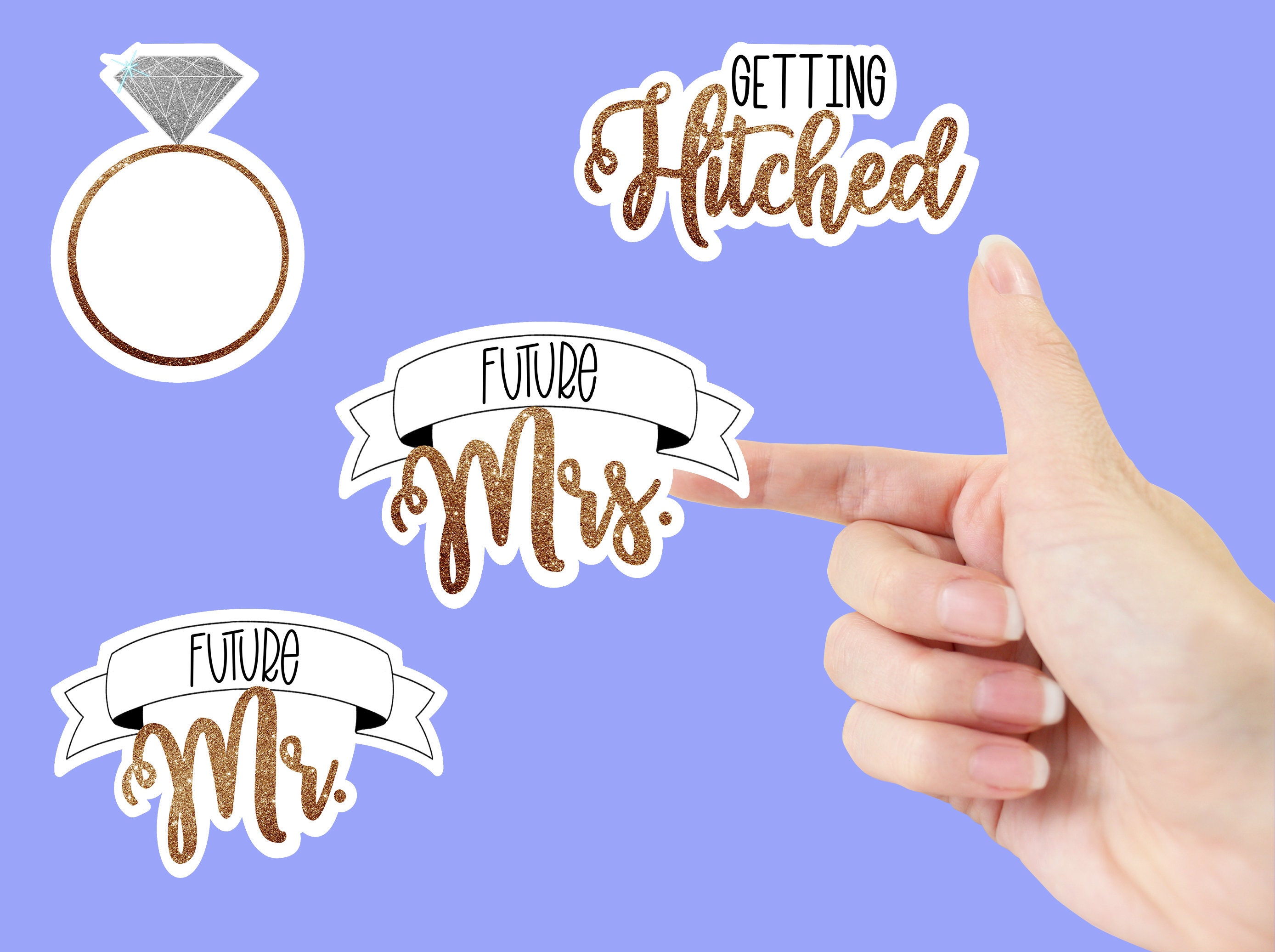 Wedding Stickers, Bride Stickers, Bachelorette Stickers, Laptop ...