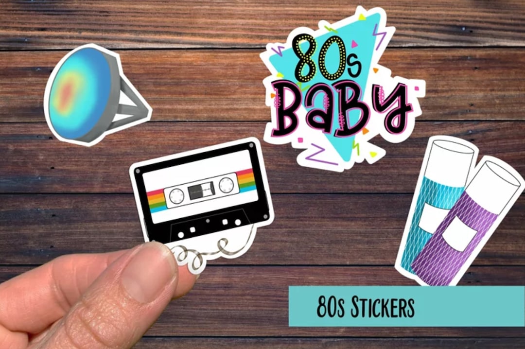 1980s Stickers, 80s Stickers, Vintage Stickers, Laptop Stickers, Water ...