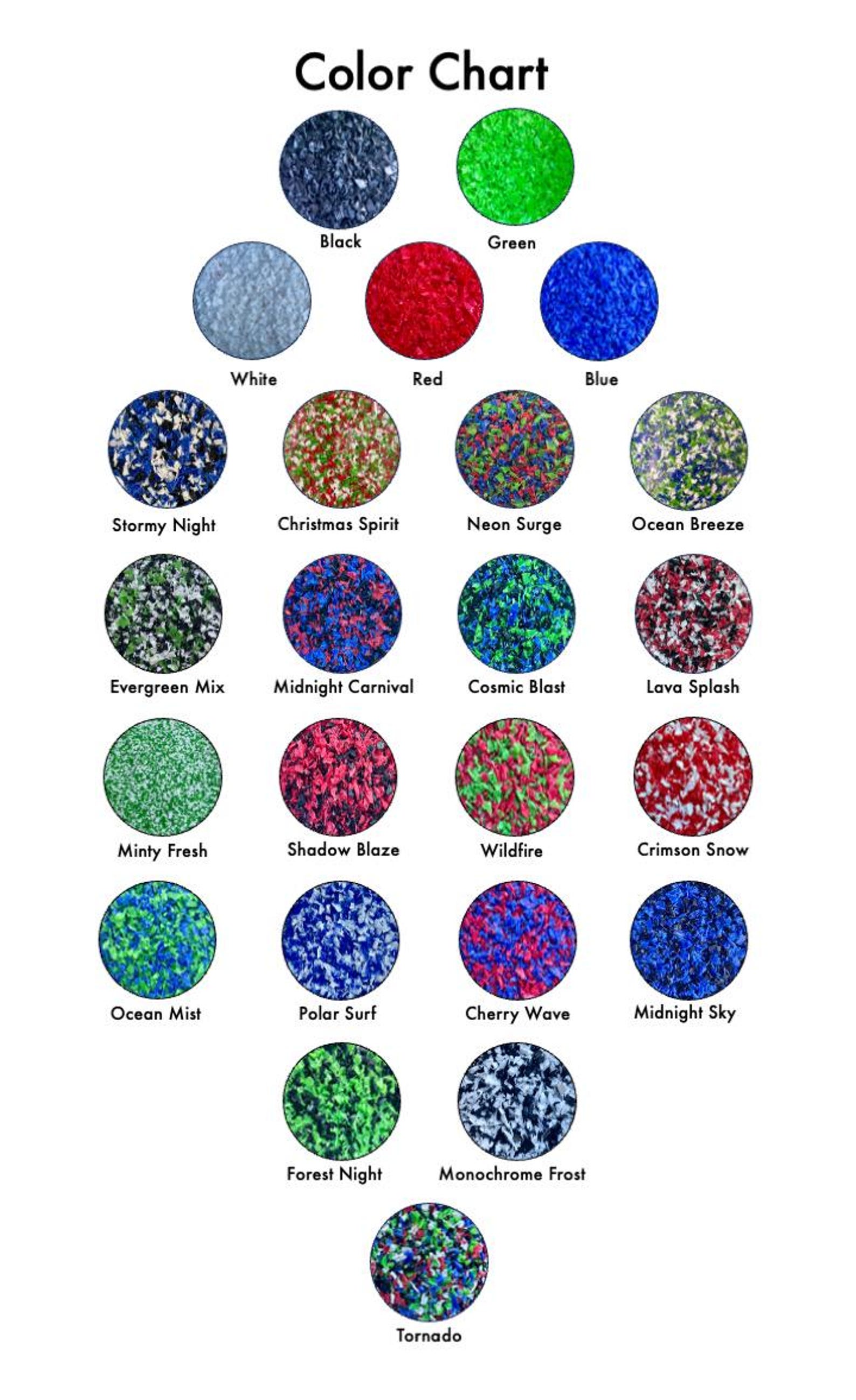 Shredded HDPE From Unused Bottle Caps- Can Mix and Match (bulk ...