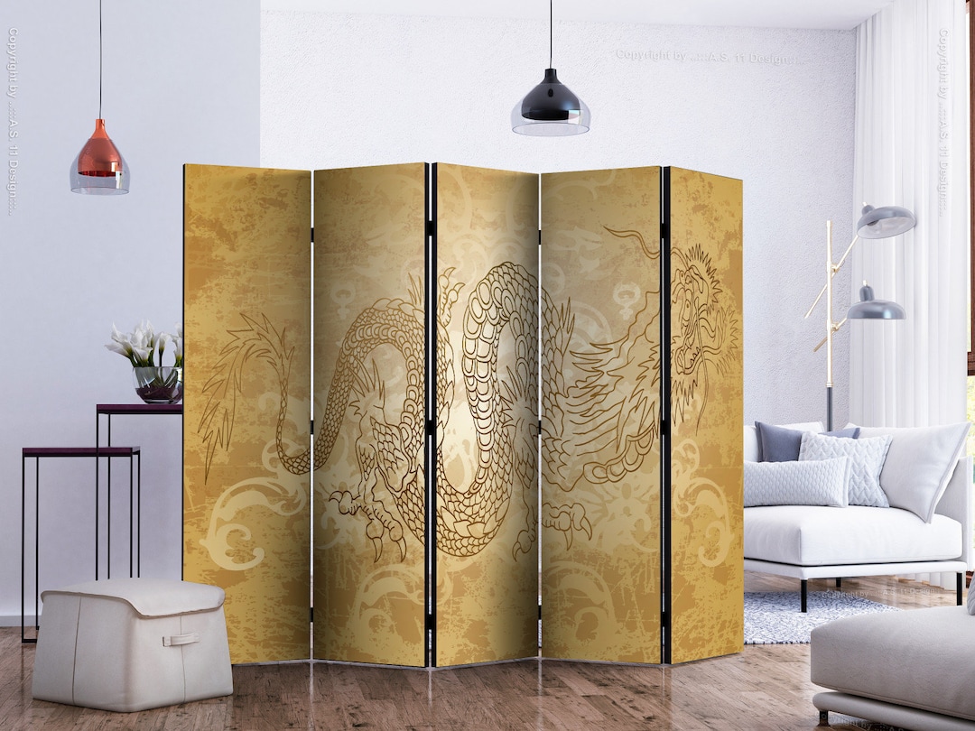 Sublime Golden Dragon Room Divider Traditional Style Chinese - Etsy UK