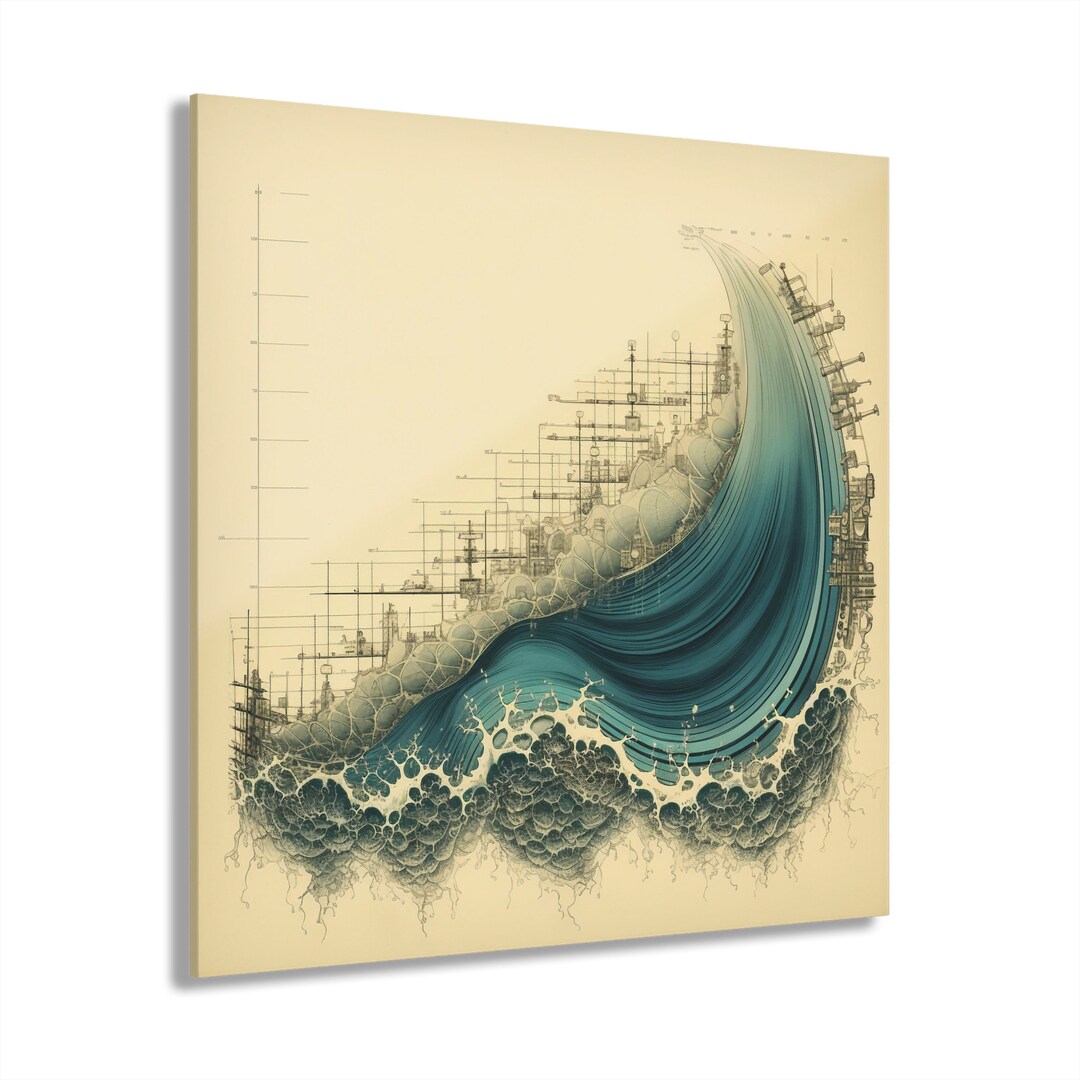 Modeling a Wave 2 Acrylic Print Surf Art Wave Art Coastal Decor Beach ...